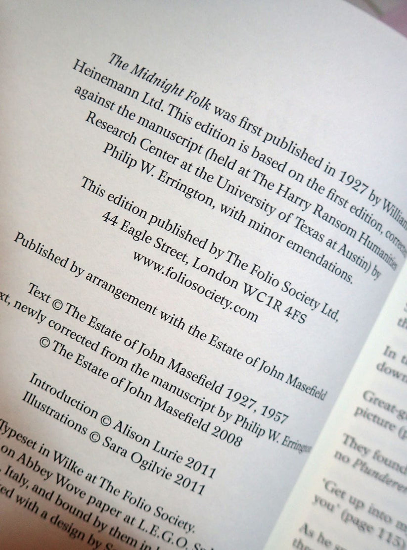 The Midnight Folk John Masefield Vintage Children's Book Folio Edition – Kittys Tales